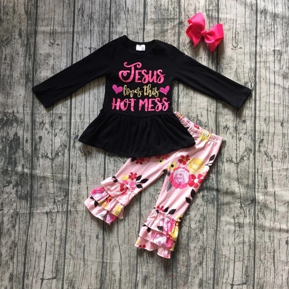 Matching Sets | Jesus Love This Hot Mess Outfit | Poshmark